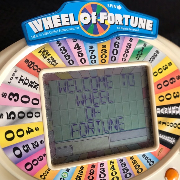 Tiger | Games | Wheel Of Fortune Deluxe Handheld Electronic Game | Poshmark